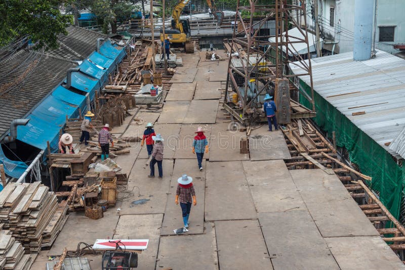 People Construction Worker at Construction Site Editorial Stock Image ...