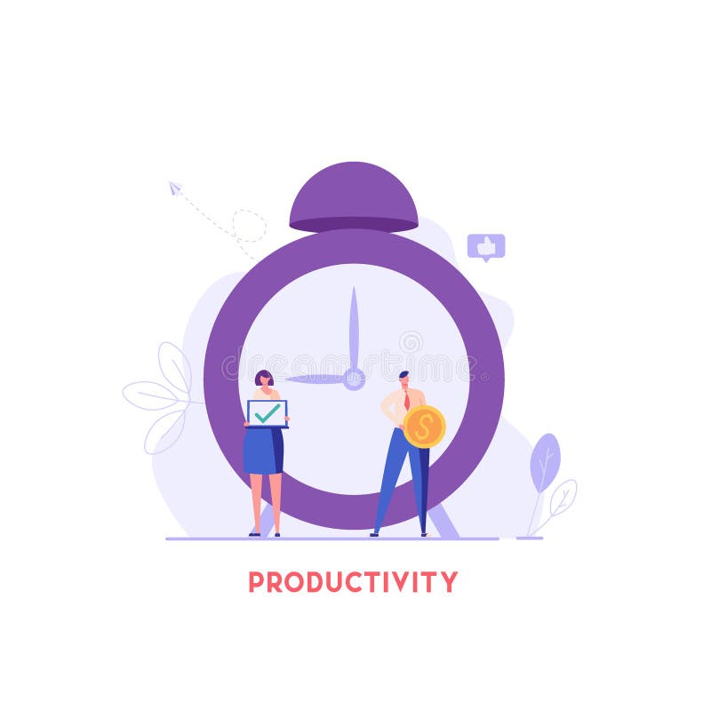 People Control Time. Business Team Manage Tasks And Work Efficiently ...