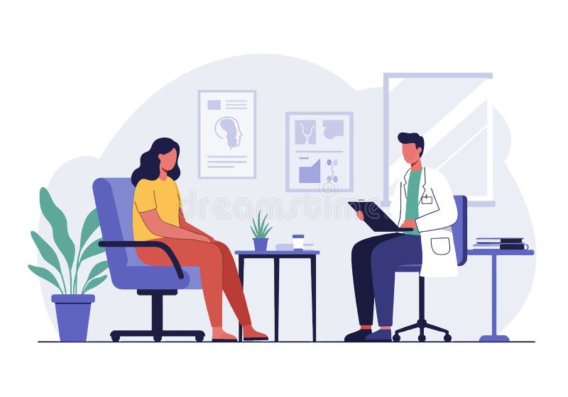 People Conversation on Office Illustration Stock Photo - Illustration ...