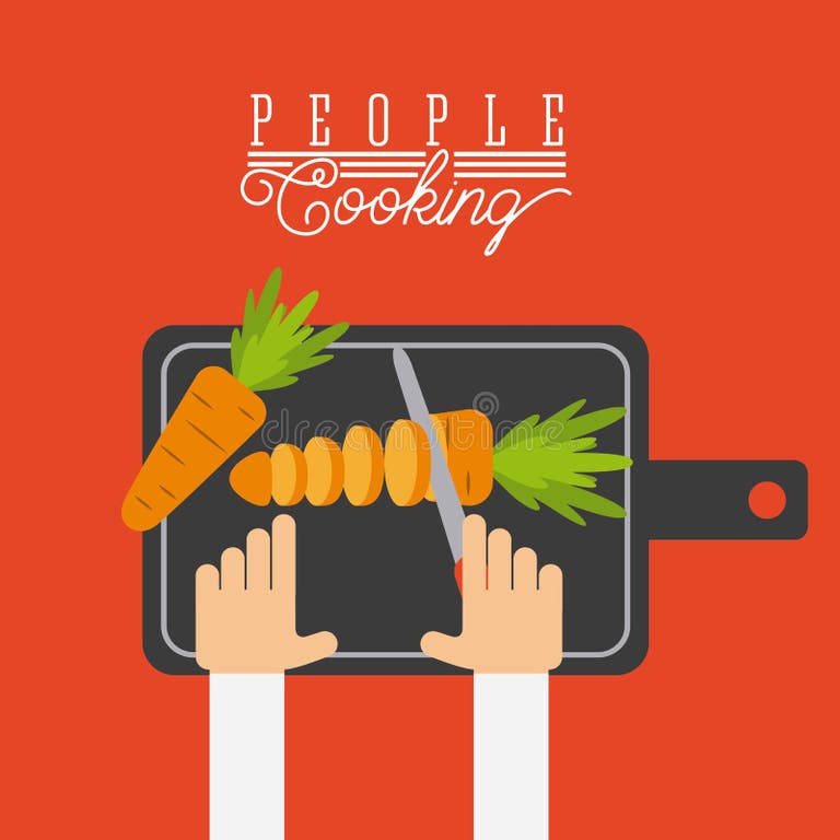 People cooking design stock vector. Illustration of icon - 61926646