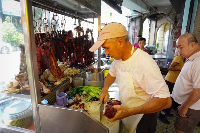 People Cooking at the Restaurant in Penang, Malaysia Editorial Stock ...