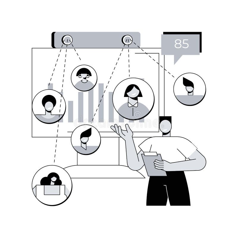 People Counter System Abstract Concept Vector Illustration. Stock ...
