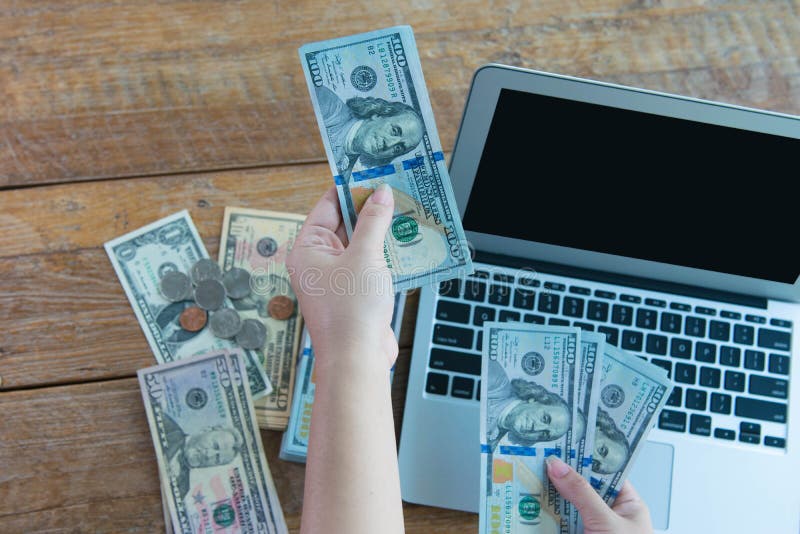 Counting money stock image. Image of paper, banknote - 103011653