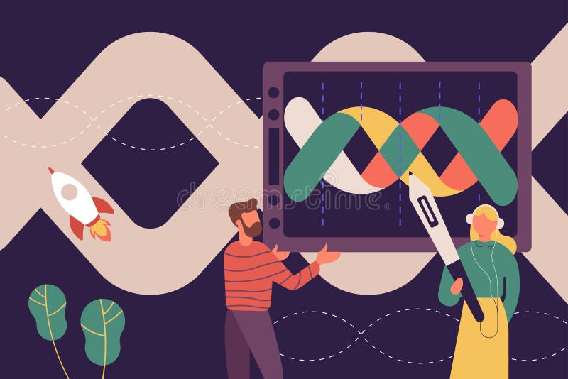 People create new at work stock illustration. Illustration of schedule ...