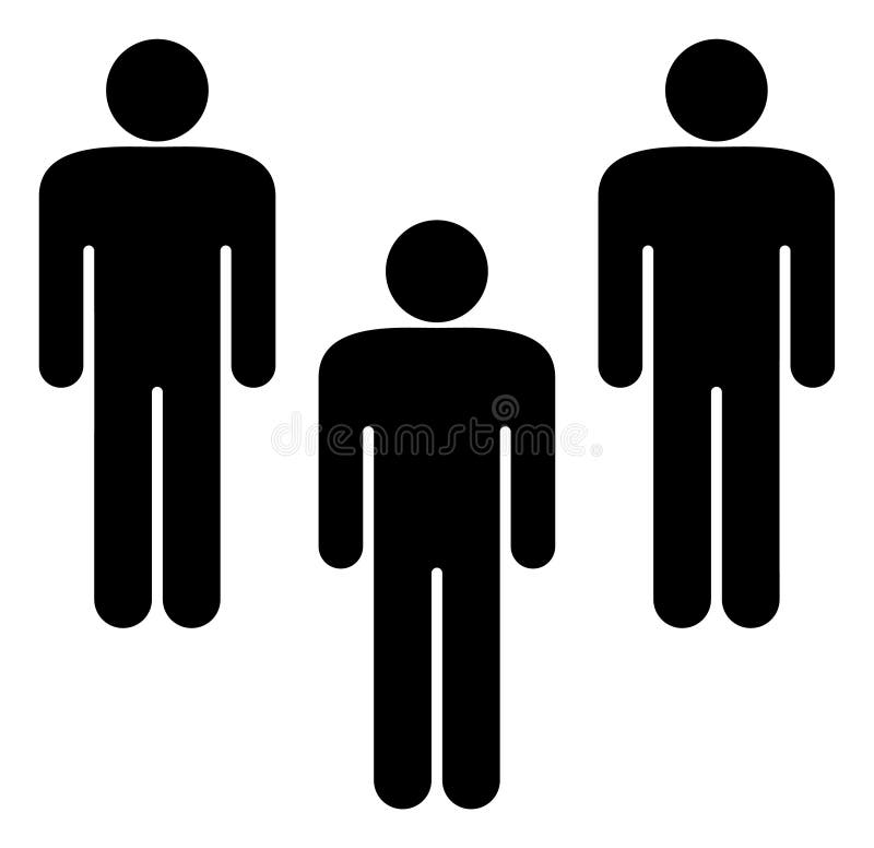 People Crowd Flat Icon Image Stock Illustration - Illustration of staff ...