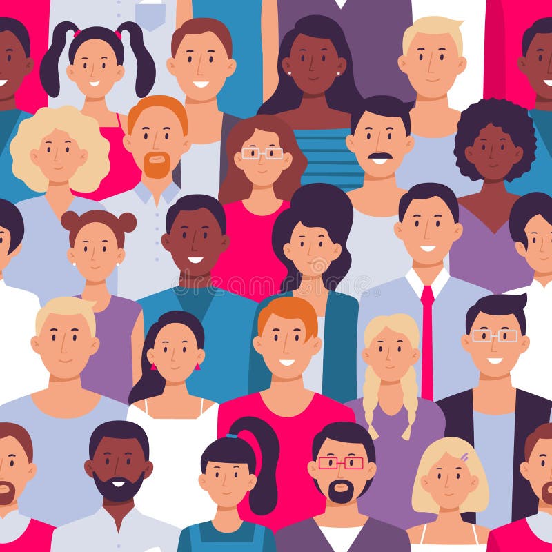 Group People Pattern Stock Illustrations – 35,583 Group People Pattern ...
