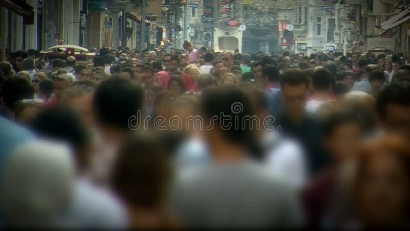 Crowd Walking Under Bridge in Slow Motion Stock Footage - Video of ...