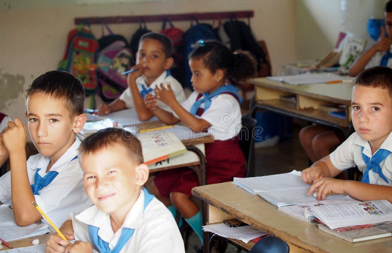 Cuban School Children in Uniform Editorial Stock Image - Image of ...