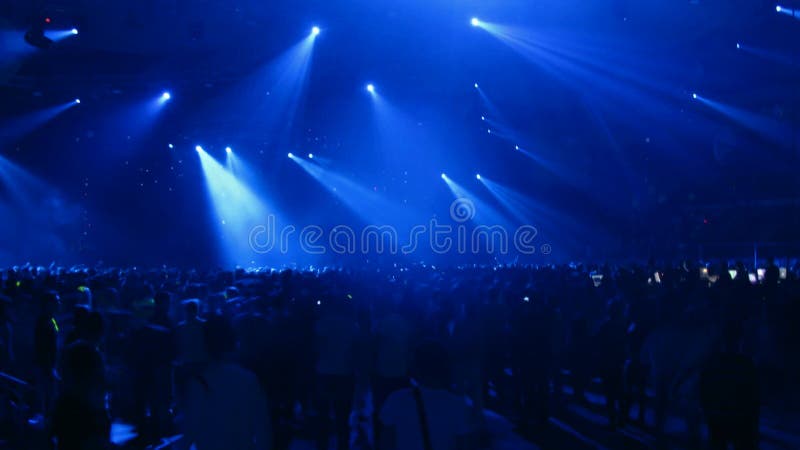 People Dance To Rave Music in Great Hall, Time Stock Video - Video of ...