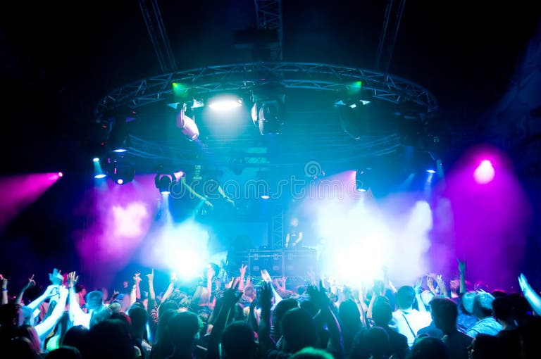 People Dancing at the Concert Stock Image - Image of audience, dance ...