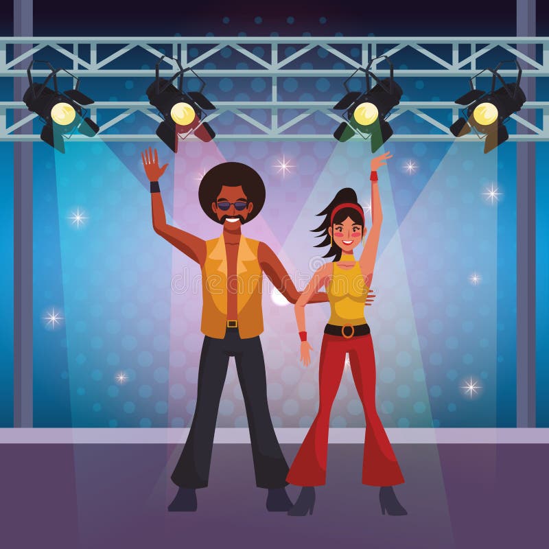 Man disco dancing stock vector. Illustration of graphic - 119468139