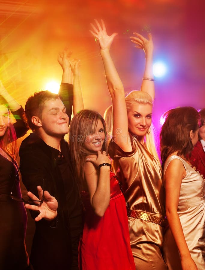 People Dancing in the Night Club Stock Photo - Image of adults, copy ...