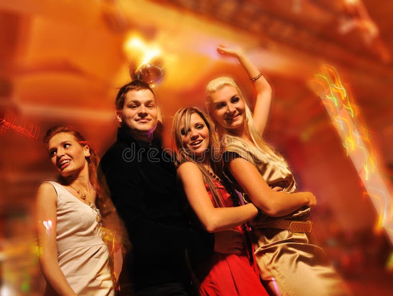 Girls Dancing in the Night Club Stock Image - Image of lifestyle, disco ...