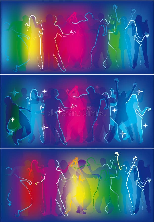 Dancing icons stock vector. Illustration of icon, primitive - 39890158