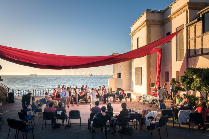 People Dancing at Wulff Castle - Castillo Wulff - Vina Del Mar, Chile ...