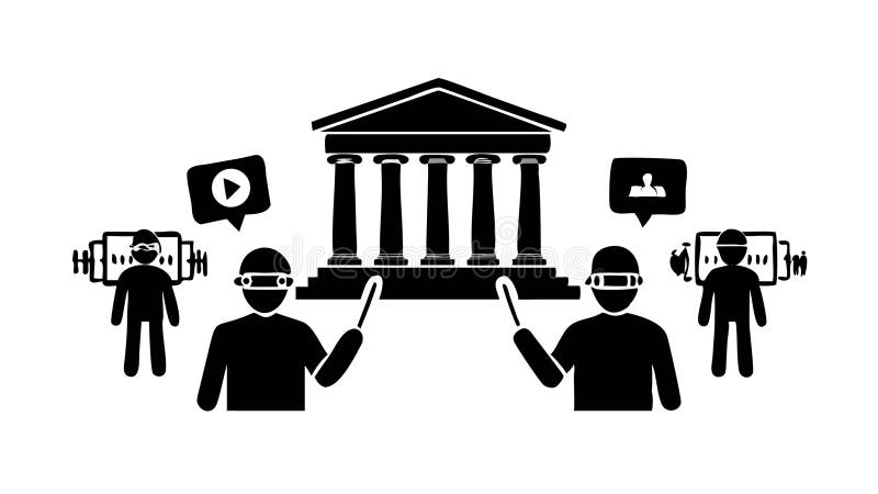 People Debating Sharing Ideas Building Vector Icon, Vector Design ...