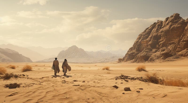 People in the Desert, Desert with Desert Sand, Desert Scene with Sand ...