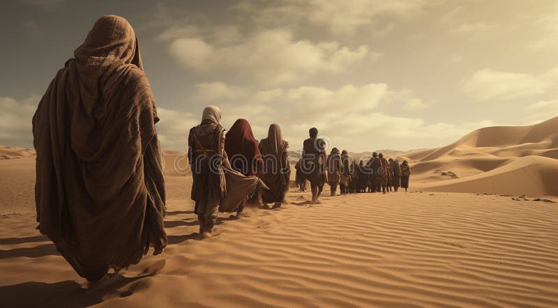 People in the Desert, Desert with Desert Sand, Desert Scene with Sand ...