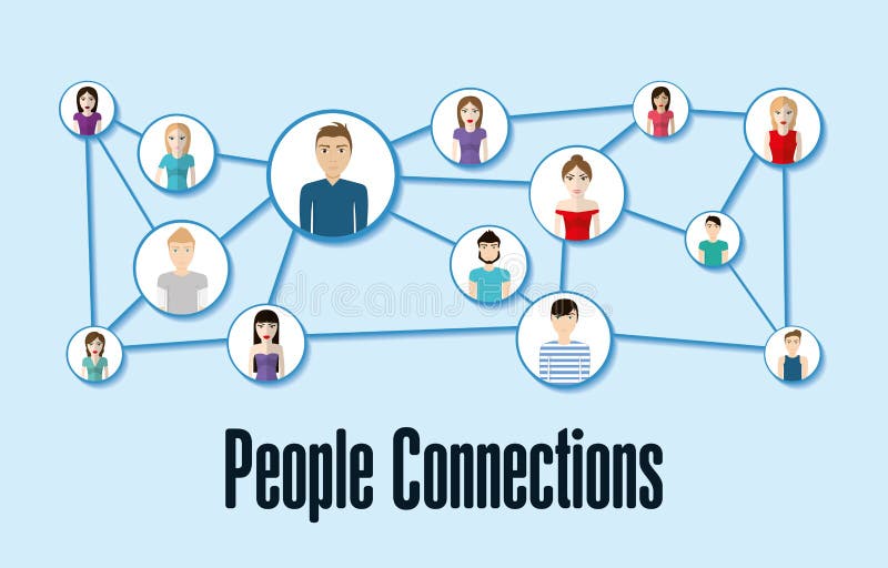 People Design. Connection Icon. Colorfull Illustration, Graphic Stock ...