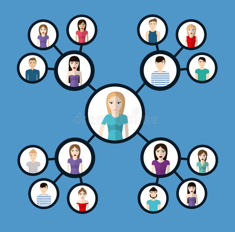 People Design. Connection Icon. Colorfull Illustration, Graphic Stock ...