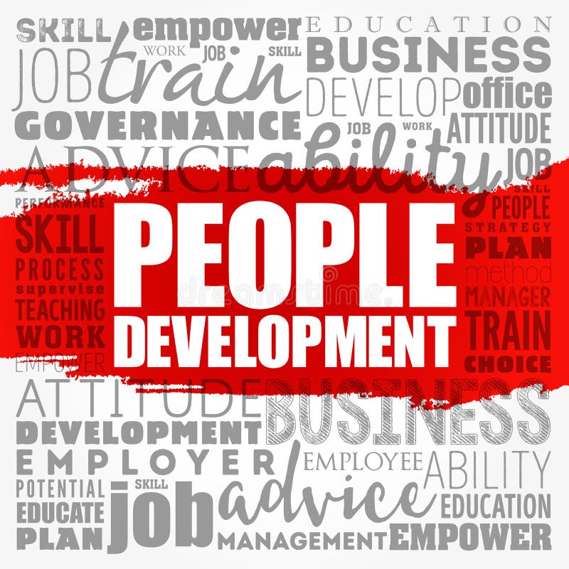 People Development Word Cloud Collage, Business Concept Background ...