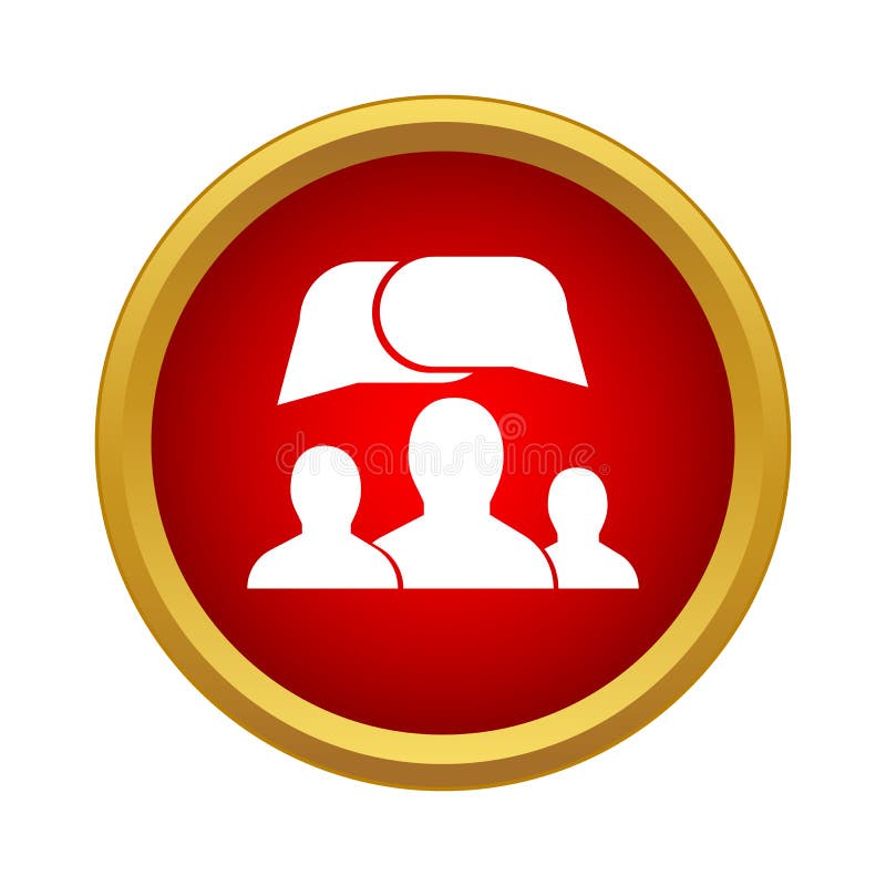 People and Dialog Speech Bubbles Icon Stock Illustration - Illustration ... People and Dialog Speech Bubbles Icon Stock Illustration - Illustration ...