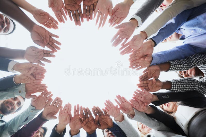 People of Different Ethnicities Uniting To Cooperate Together Stock ...
