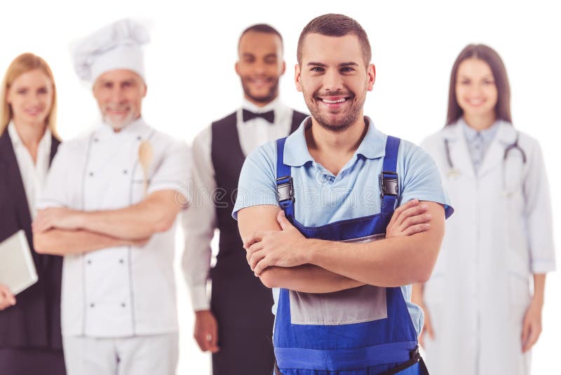 People Different Professions Uniforms Stock Photos - Free & Royalty ...