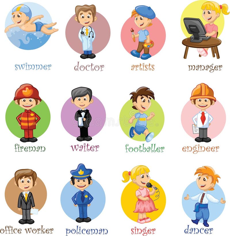 People Different Professions,vector Stock Vector - Illustration of ...