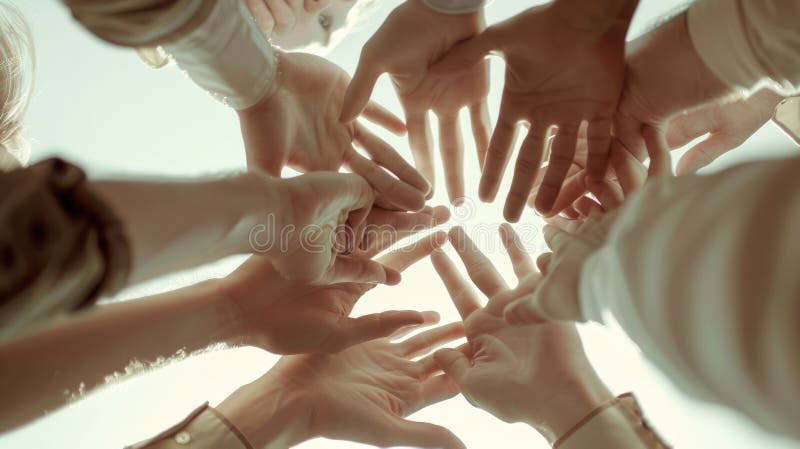 People of Different Races and Ethnicities Joining Their Hands Together ...