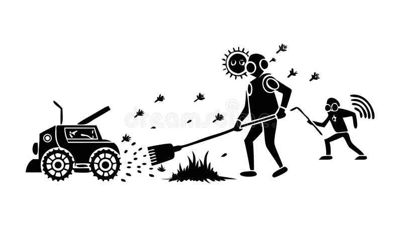 People Digging Mining Activity Industrial Process, Vector Design ...