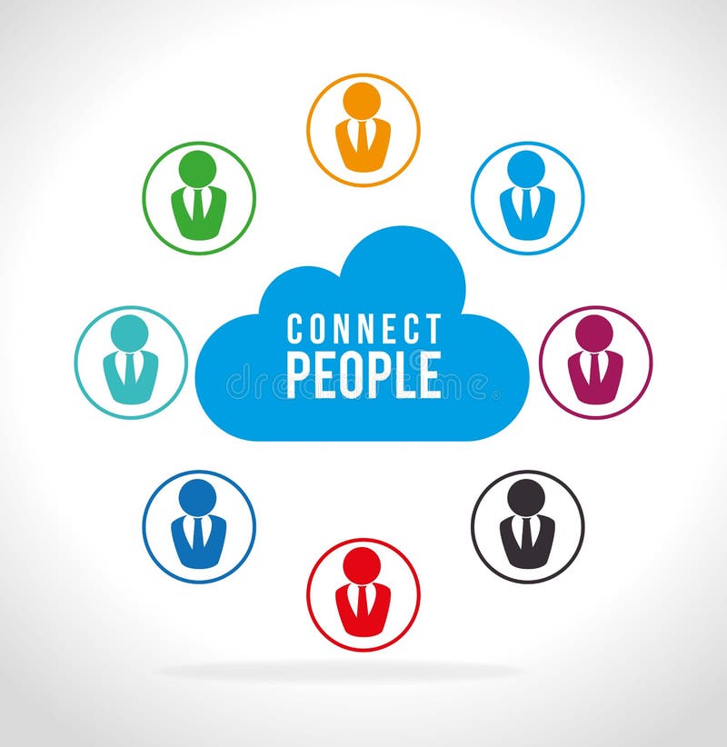 People digital design. stock vector. Illustration of people - 58817490