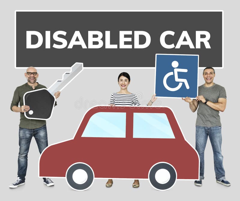 People with Disabled Car Parking Stock Image - Image of people, group ...