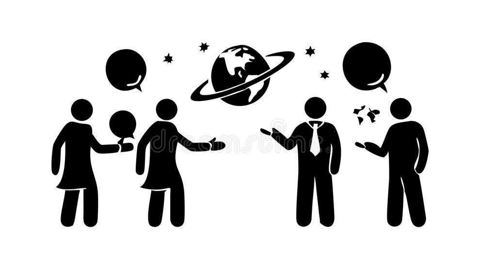 People Discussing, Collaborative Communication and Ideas Sharing ...