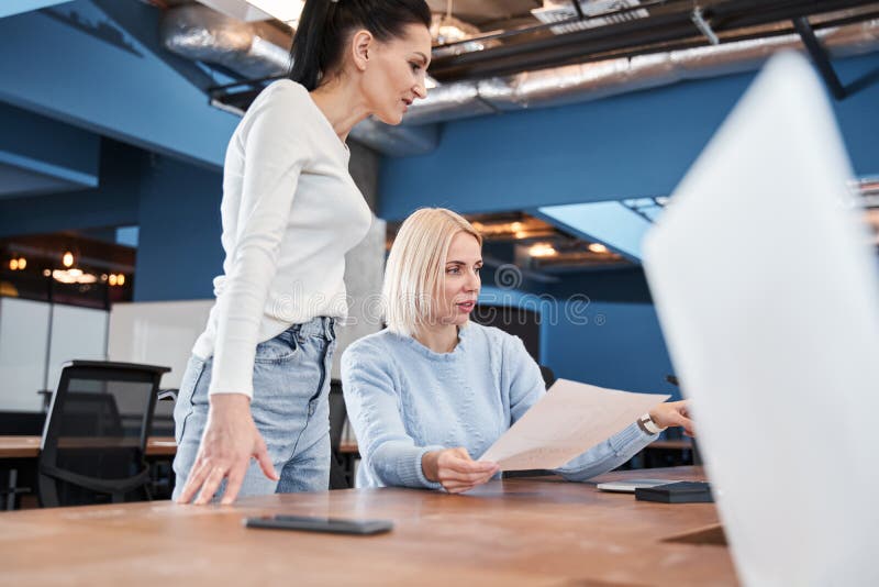 People Discussing New Project Stock Photo - Image of computer ...
