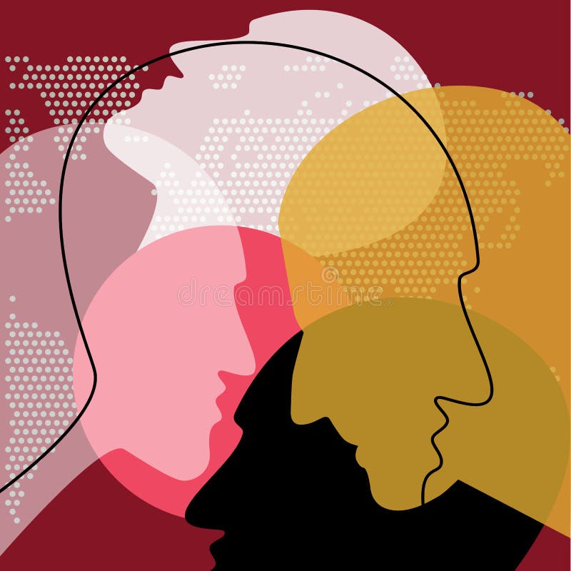 People in Discussion. Vector Ilustration Stock Vector - Illustration of ...