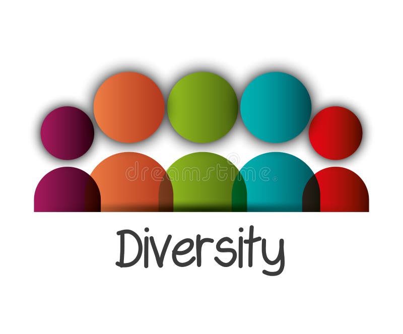 People Diversity Colorful Icon Stock Illustration - Illustration of ...