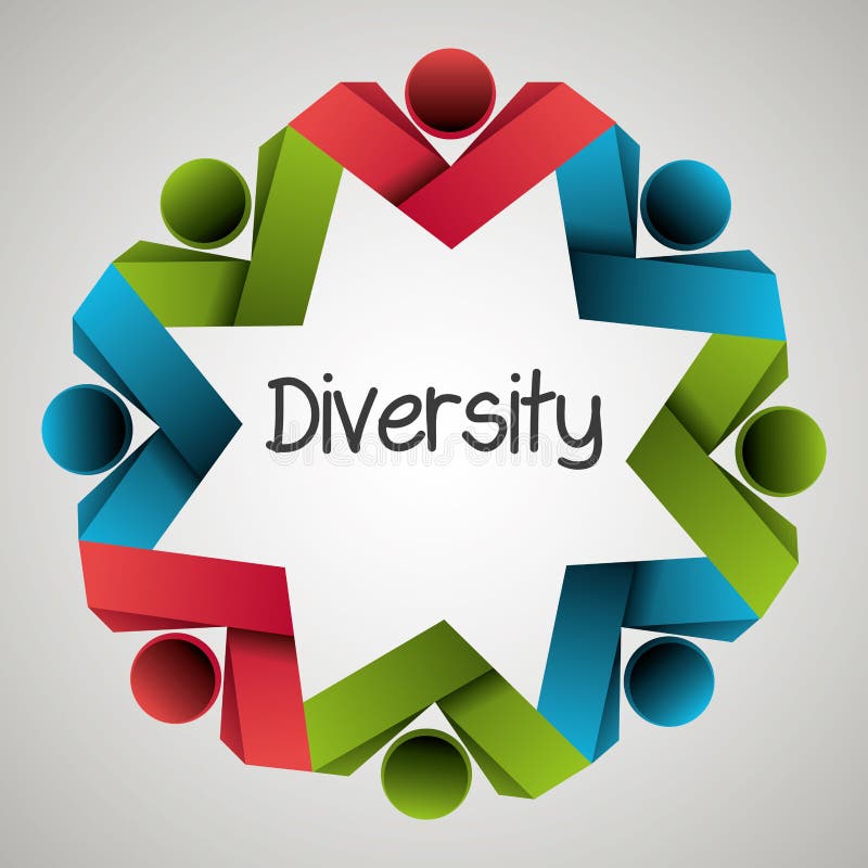 People Diversity Colorful Icon Stock Illustration - Illustration of ...