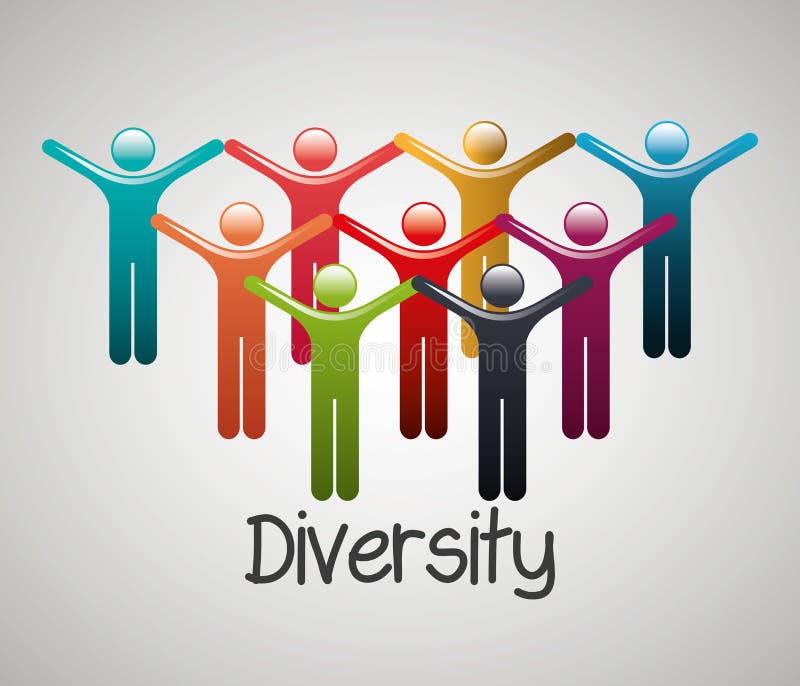 People Diversity Colorful Icon Stock Illustration - Illustration of ...