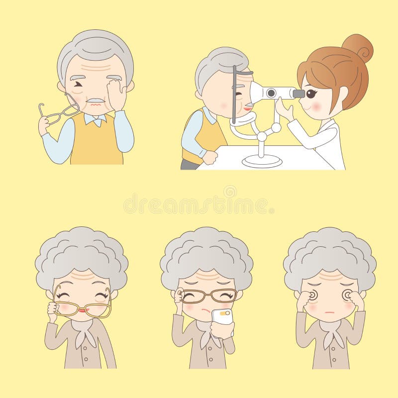 People do vision checks stock vector. Illustration of mobile - 88968254