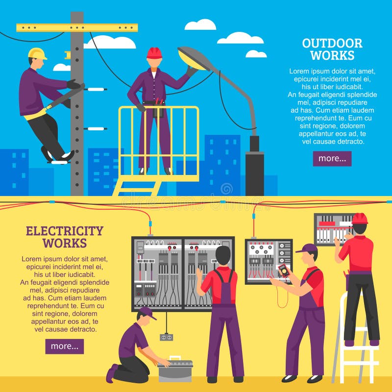 Electrical Works Stock Illustrations – 596 Electrical Works Stock ...