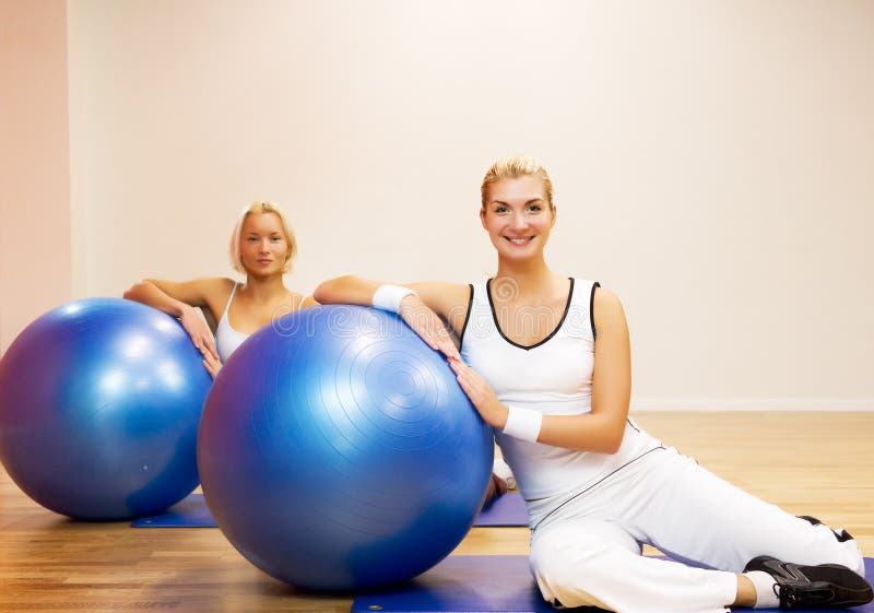 People Doing Fitness Exercise Stock Image - Image of class, health: 9358319