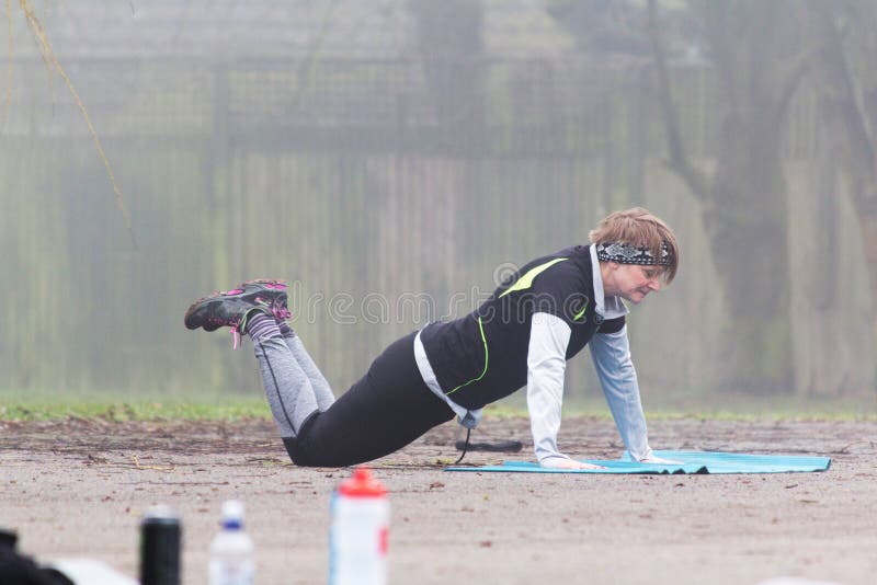 People Doing Keep Fit Exercise in Park Stock Photo - Image of work ... People Doing Keep Fit Exercise in Park Stock Photo - Image of work ...