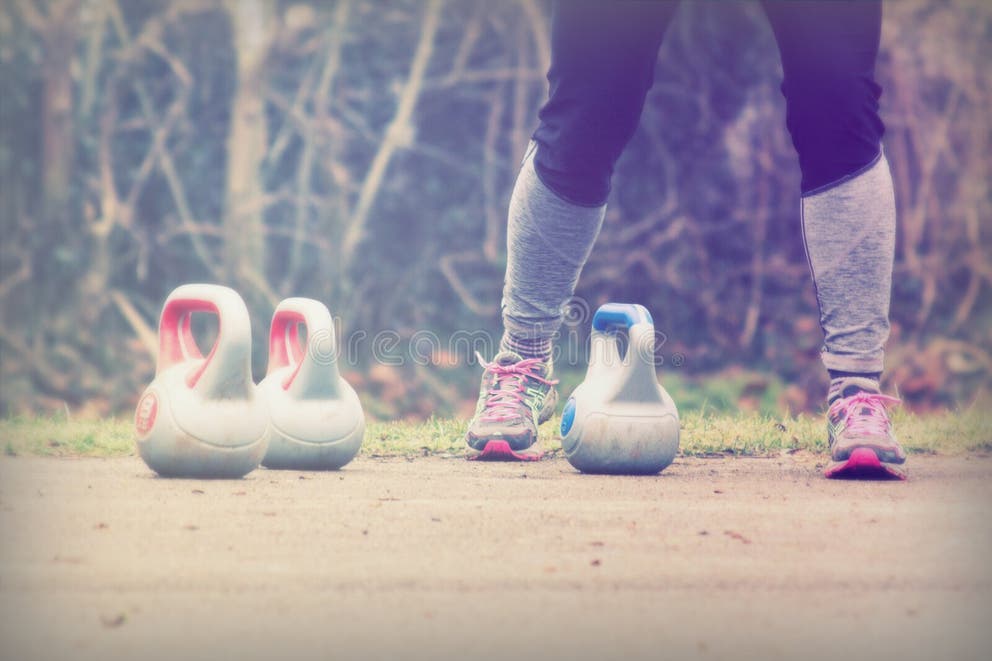 People Doing Keep Fit Exercise in Park Stock Photo - Image of twenties ...