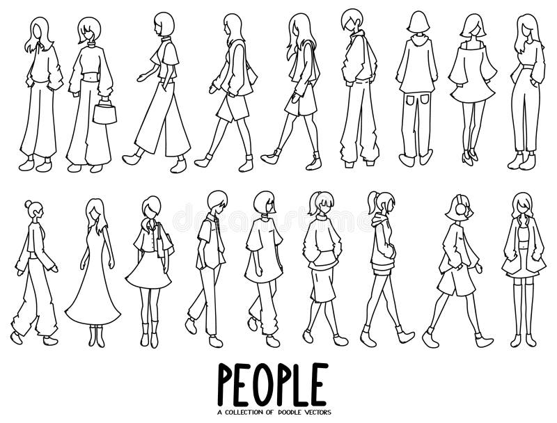 Freehand People Drawing Stock Illustrations – 24,413 Freehand People ...