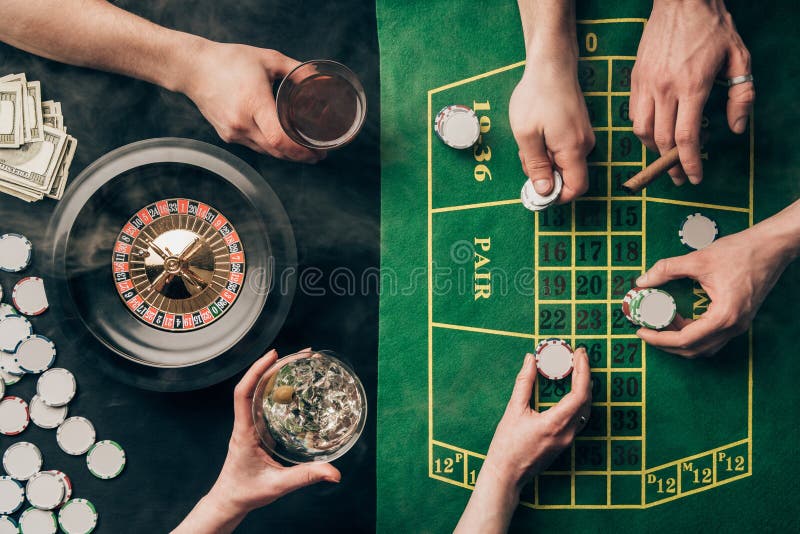 People Drinking Alcohol while Playing Roulette Stock Image - Image of ...
