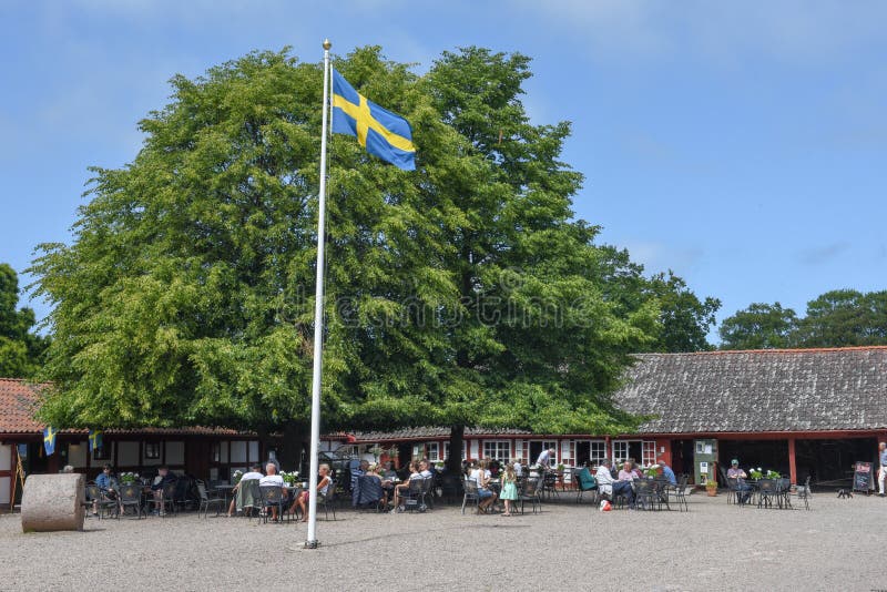 People Drinking on a Restaurant at Krapperup on Sweden Editorial Stock ...