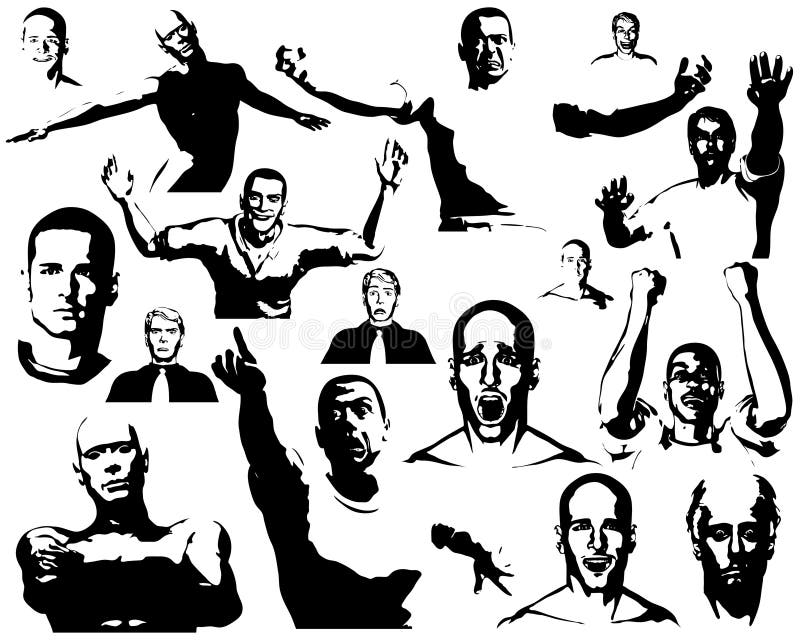 People elements stock vector. Illustration of element - 8668671