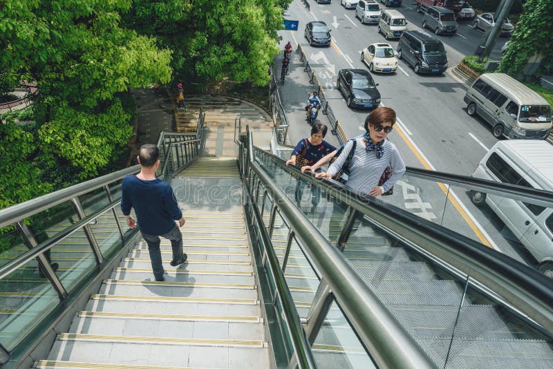 People on Elevator, Shanghai, China Editorial Photo - Image of ...