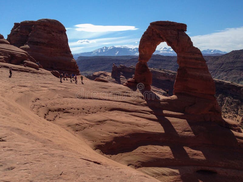 People at elicate Arch editorial stock image. Image of arches - 44048039